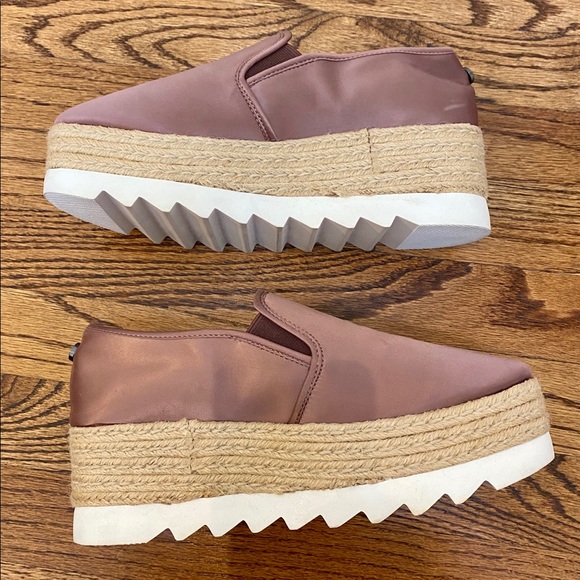 Steve Madden | Shoes | Steve Madden Kenning Pink Satin Espadrilles ...